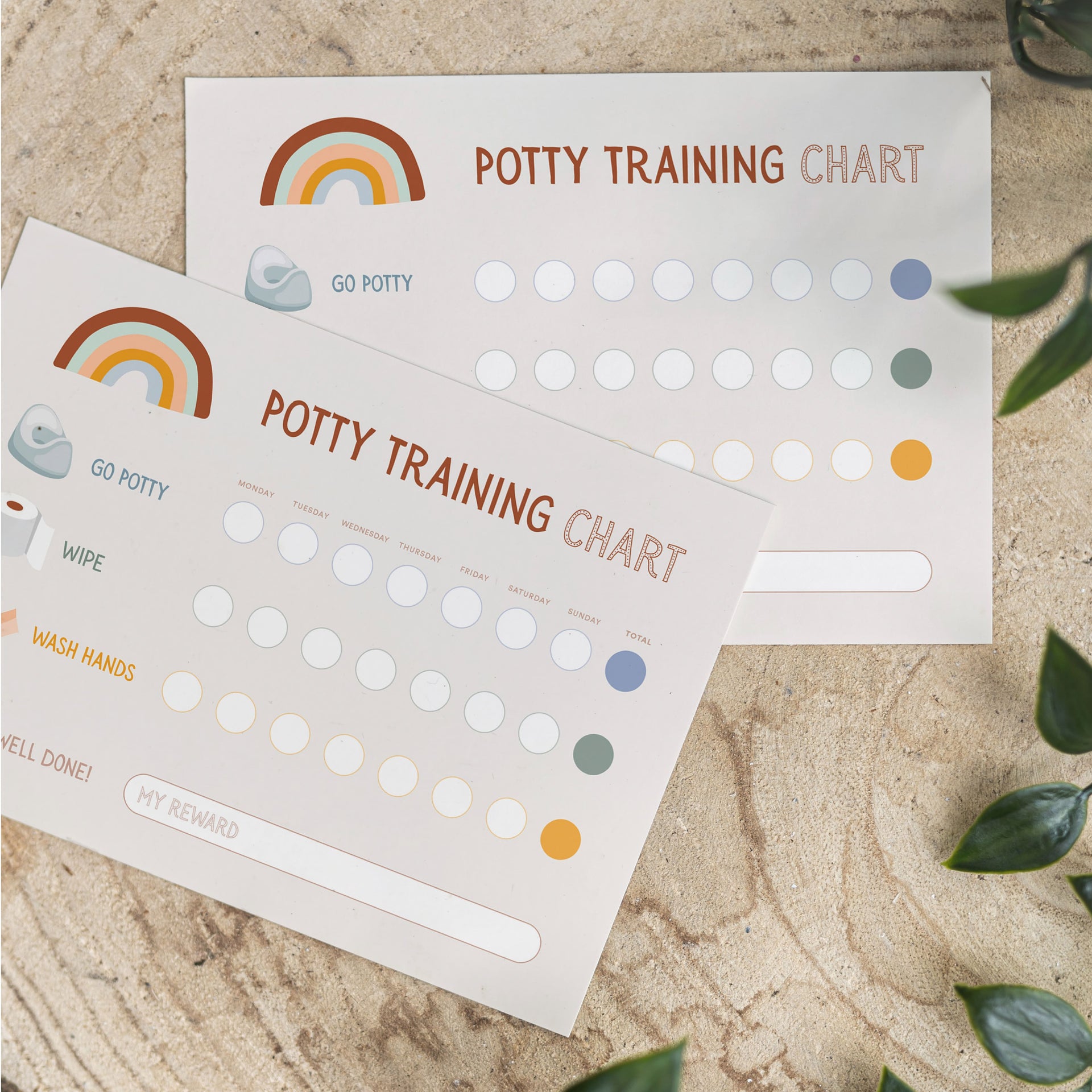 Printable Potty & Toilet Training Reward Charts | The Creative Sprout