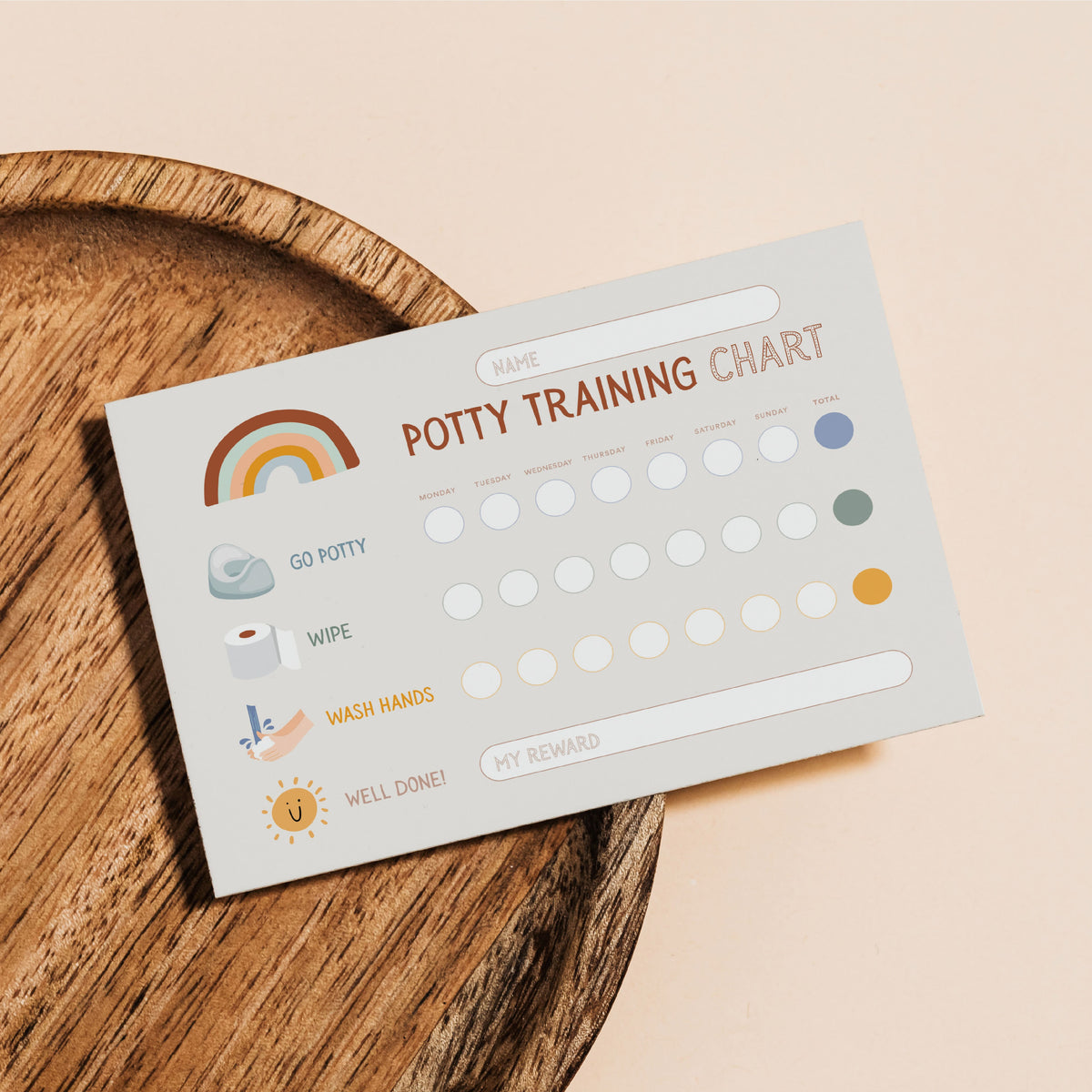 Printable Potty & Toilet Training Reward Charts | The Creative Sprout