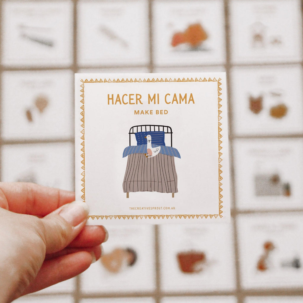 Spanish Routine Cards | Bilingual Flashcards – The Creative Sprout