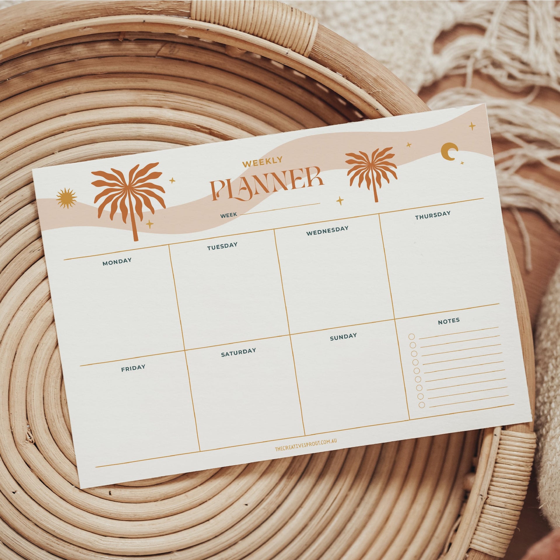 Printable A4 Weekly Planner | Stay Organised | Creative Sprout – The ...