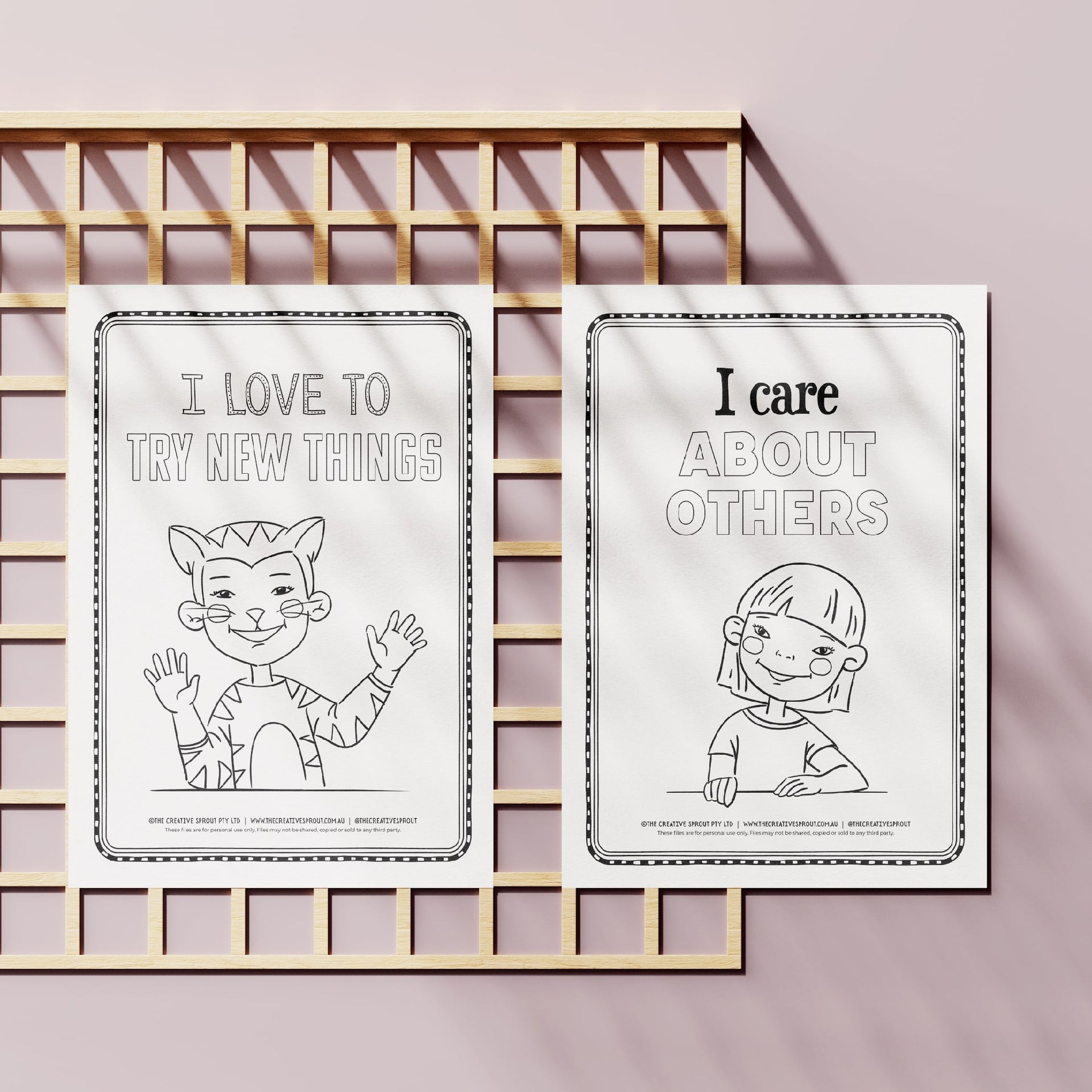 Positive Affirmation Printable Colouring Pages For Kids – The Creative ...