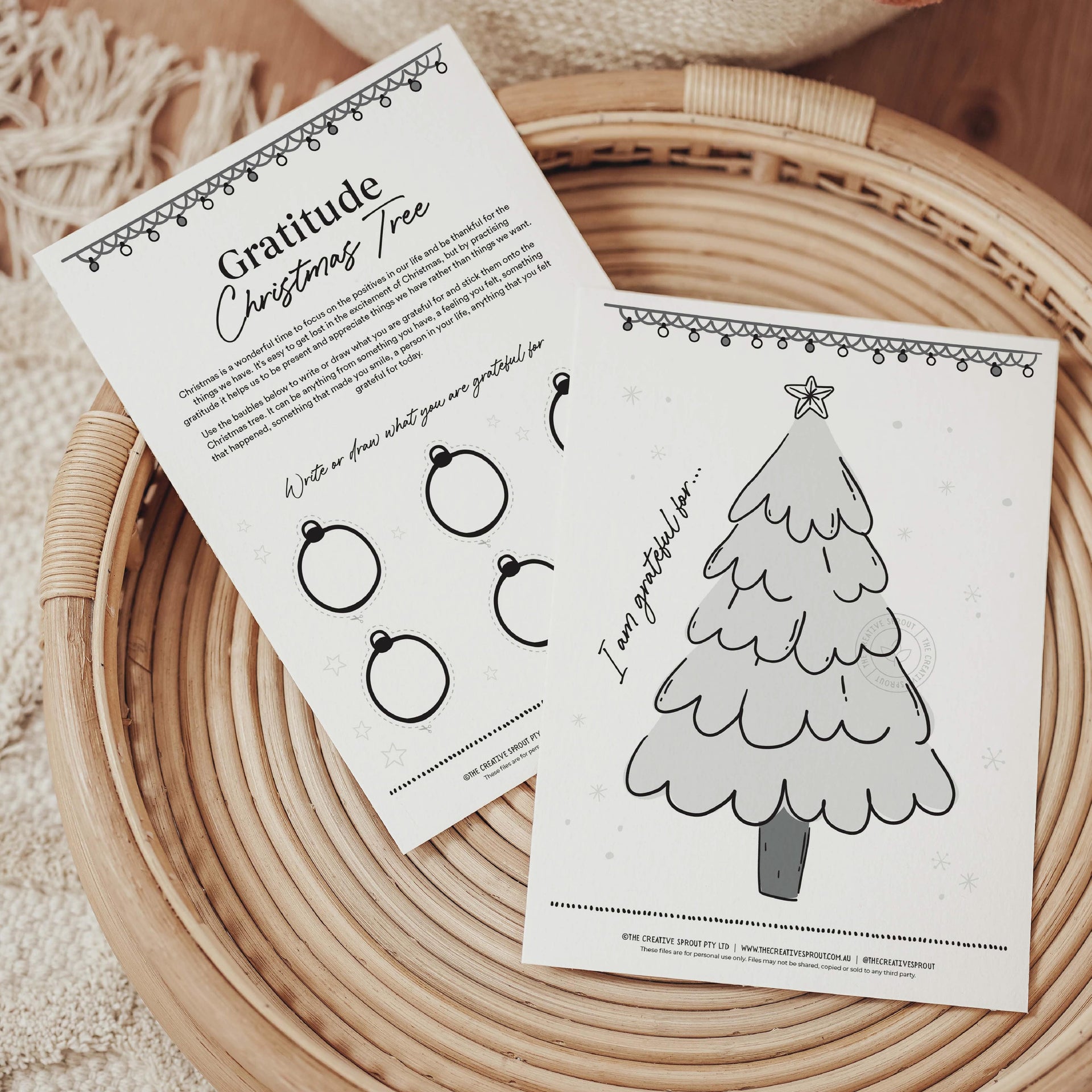 Free Christmas Gratitude Printable – The Creative Sprout