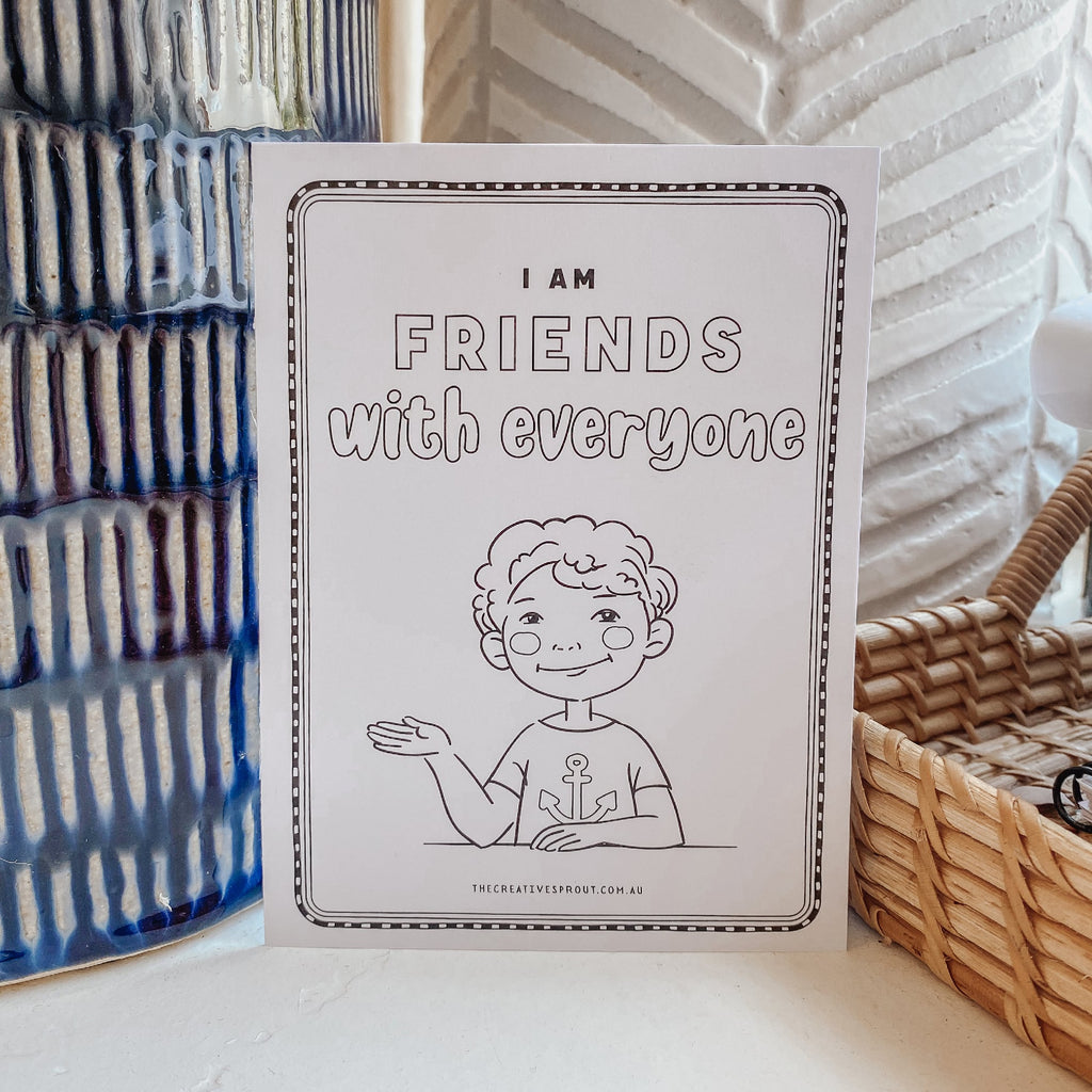 Positive Affirmation Printable Colouring Pages For Kids – The Creative ...