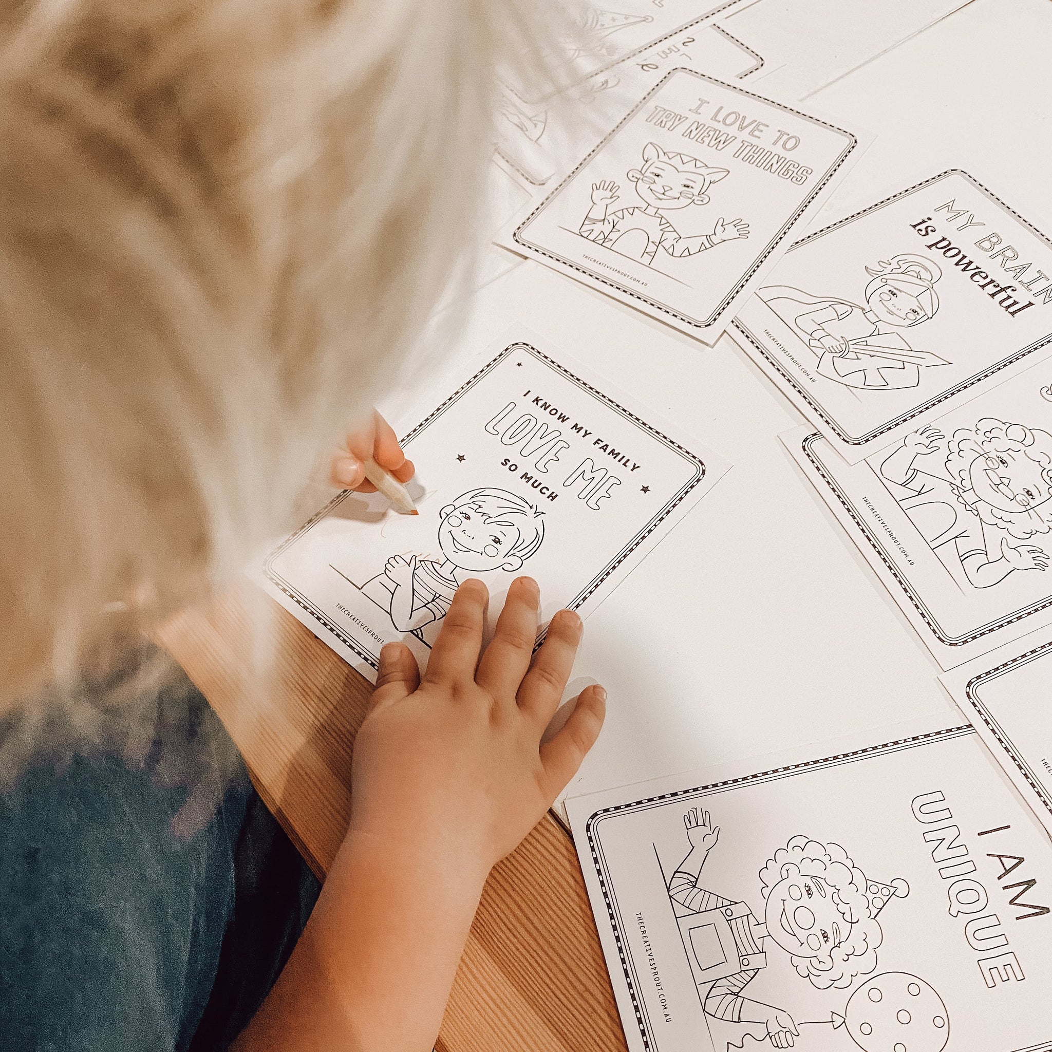 Positive Affirmation Colouring Pages For Kids#N#– The Creative Sprout