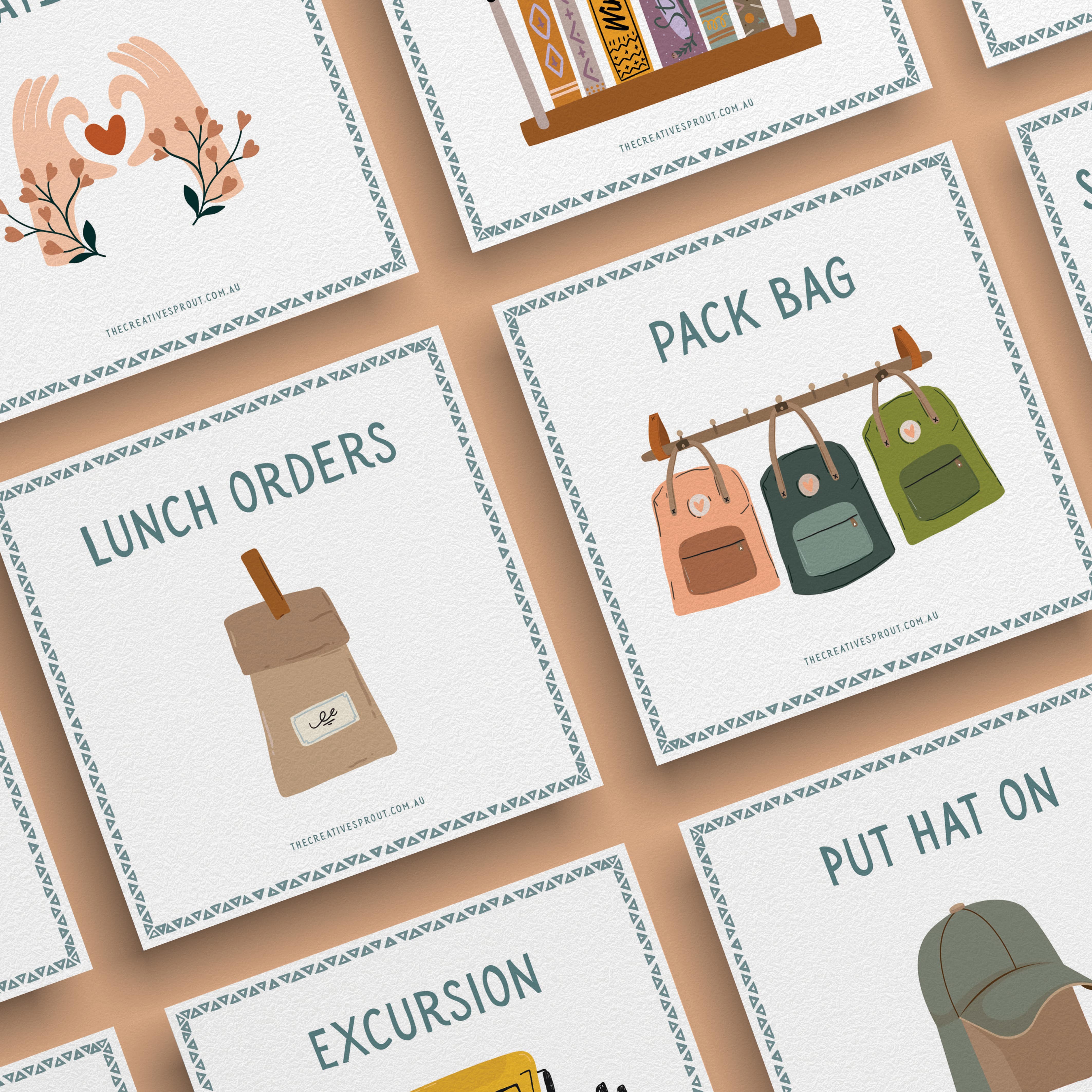 88 Printable School Routine Cards | The Creative Sprout